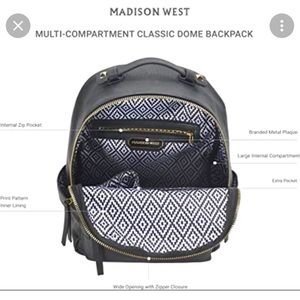 Madison West | Bags | Madison West Vegan Leather Backpack | Poshmark